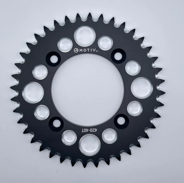 Billet Aluminum Rear Sprockets - Black or Red - CRF110 | Factory Minibikes