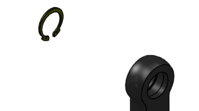 Retainer Clips for Eyelet Bearing for Elka Shocks - 1 Pair | Factory ...