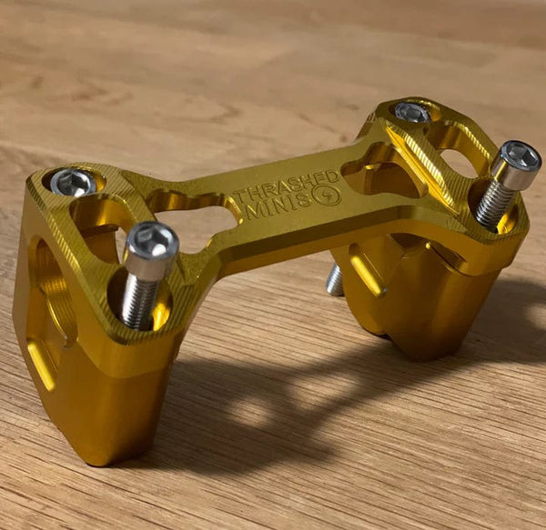 Billet Bar Risers for Stock Clamp - Thrashed Minis | Factory Minibikes