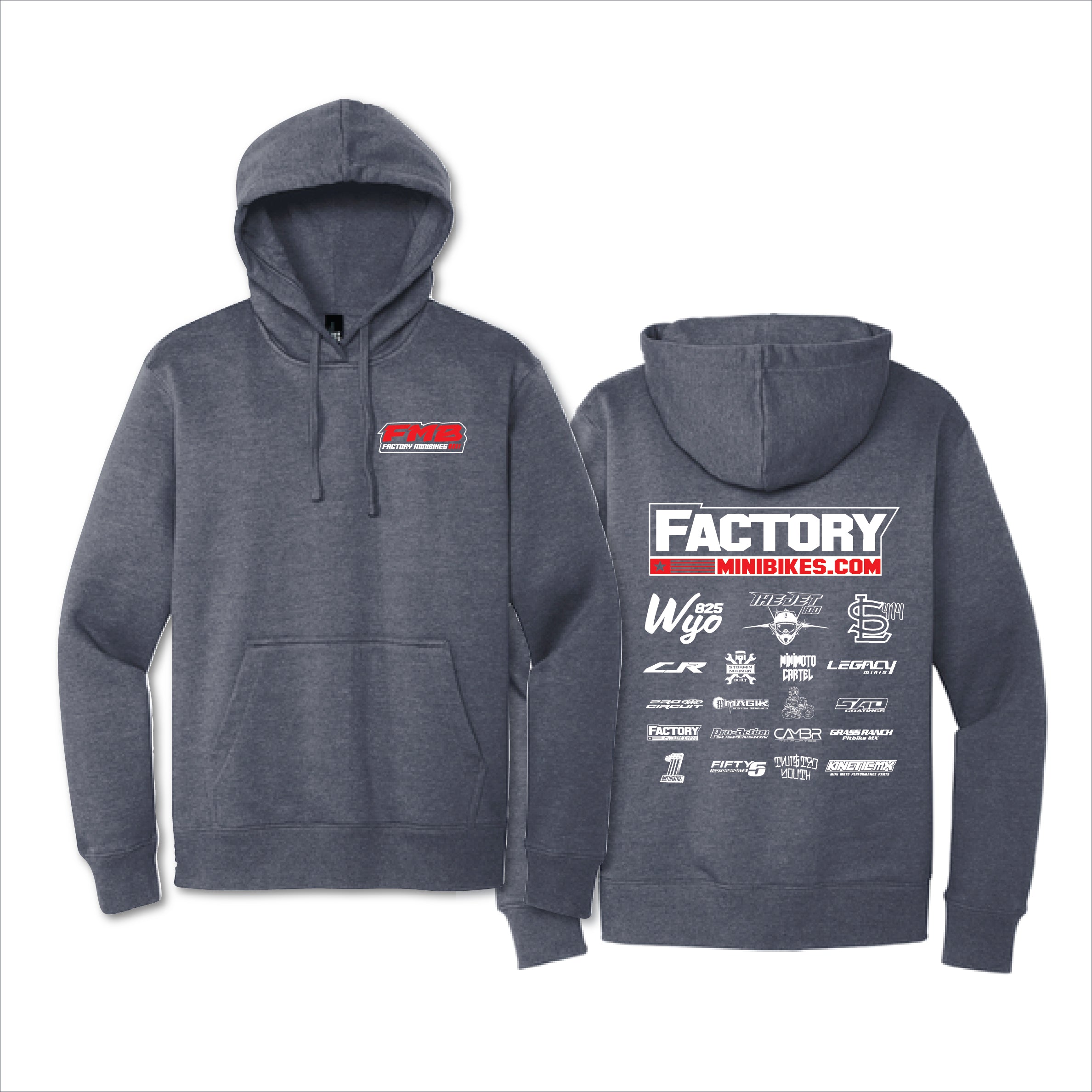 New Factory Team Race Style Pull Over Hoodie - Adult Sizes – Factory ...