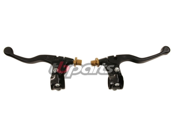 Black Clutch and Brake Lever Set | Factory Minibikes