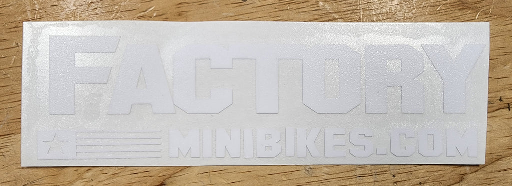 Die-Cut Vinyl Transfer Stickers - Factory Minibikes OG Logo | Factory ...