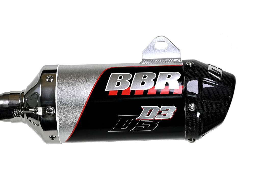 BBR D3 Exhaust w/ Carbon End Cap - TTR125 | Factory Minibikes
