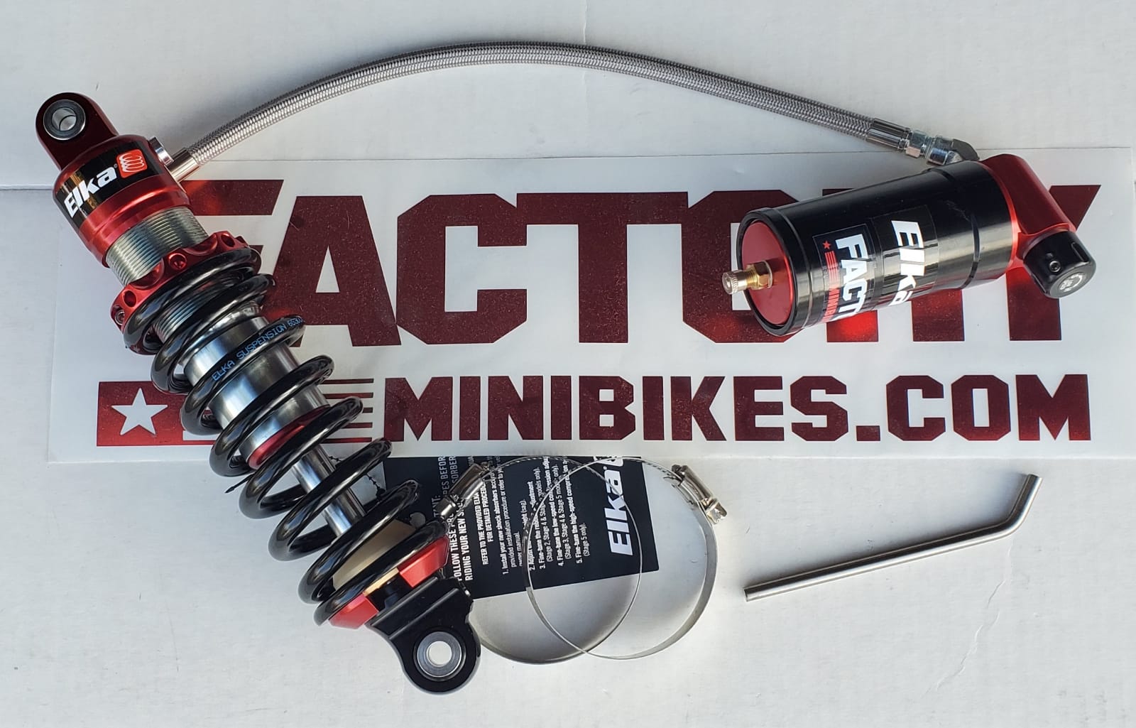 Elka Stage 4 Mini Series Remote Reservoir Shock - Honda CRF110 13-18 O ...