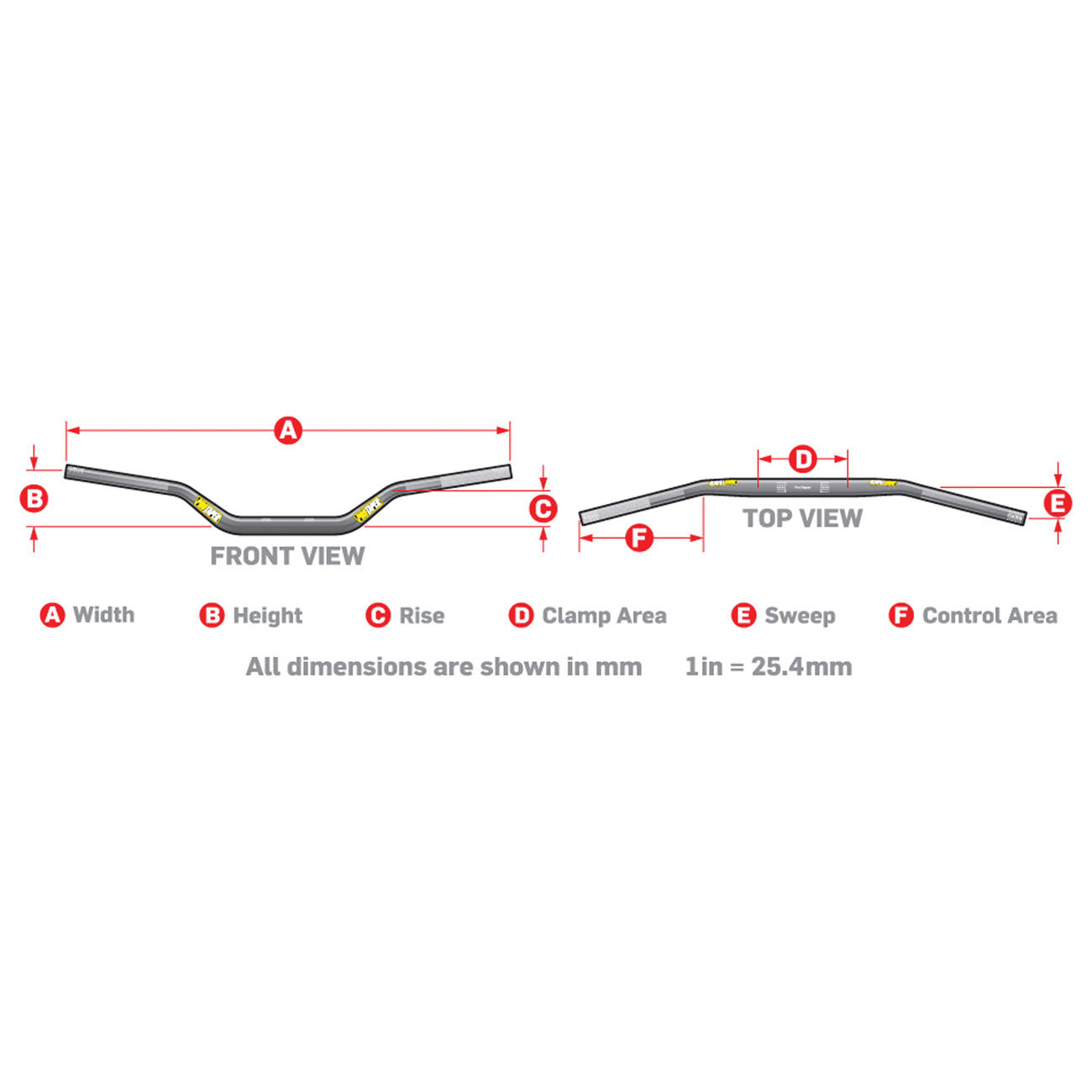 Pro Taper SE 7/8" Handlebar XR50 Bend – Factory Minibikes