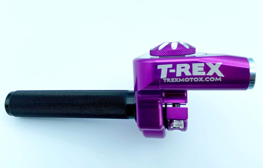 T-Rex Race Spec Billet Throttle for Kawasaki KLX110 w/ Aftermarket Carb ...