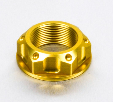Aluminum Steering Stem Nut - Open Flanged | Factory Minibikes
