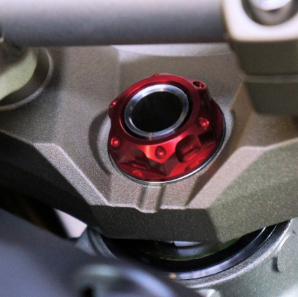 Aluminum Steering Stem Nut - Open Flanged | Factory Minibikes