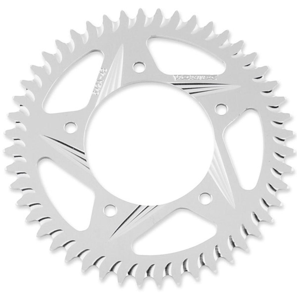 Aluminum Rear Sprocket - CRF110 - Silver - Vortex | Factory Minibikes