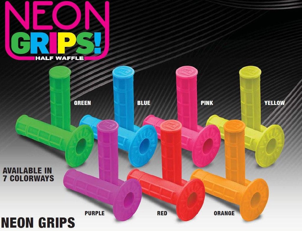 Pro Taper Neon Half Waffle Grip - ALL 7/8" MX Bars | Factory Minibikes